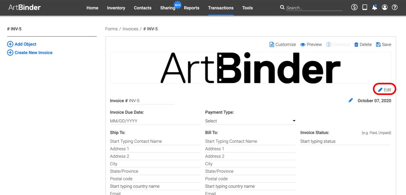 How Do I Add My Logo To A Form ArtBinder